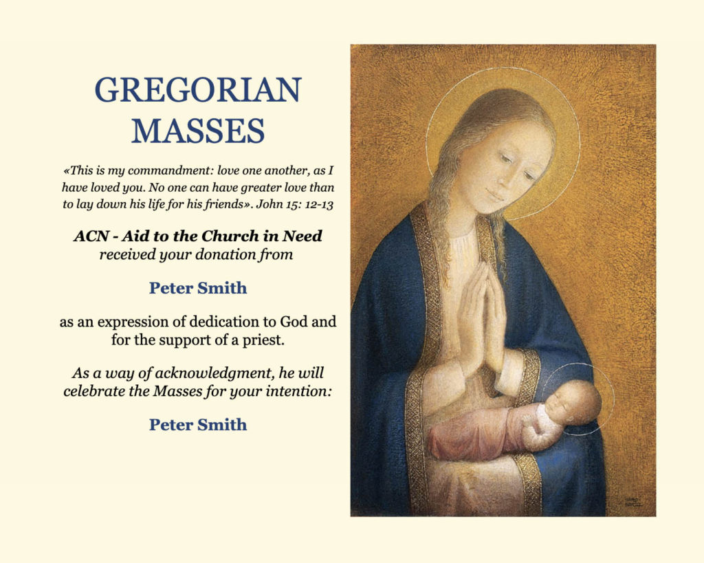 Make a Mass offering - ACN Global